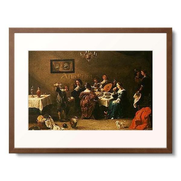 作家名:ダフィット・テニールス (子)Artist:Teniers, David,1610-1690 Imagetitle:Die funf Sinne Dimensions:37,5 x 56 cm. Medium:on copper 所...