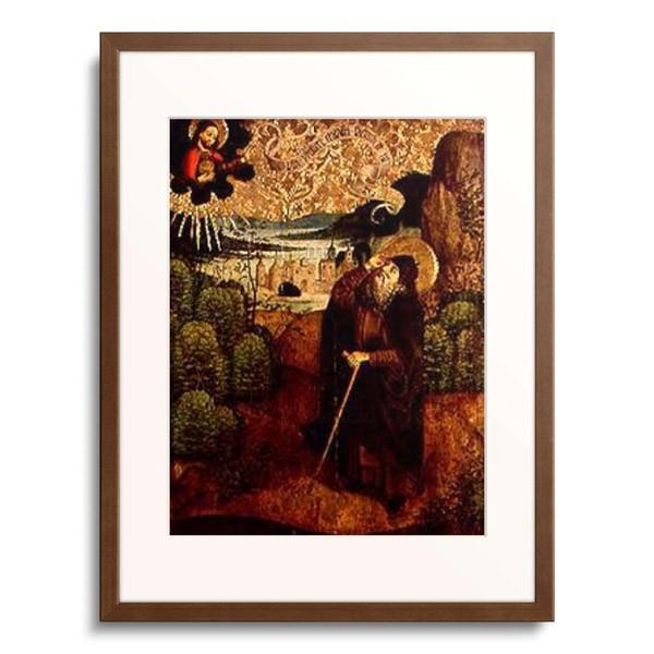 Artist:  Meister von Szepesbela (Ungarn),um 1500 Imagetitle:  Die Vision des hl. Antonius Location:  Budapest, Ungarisch...