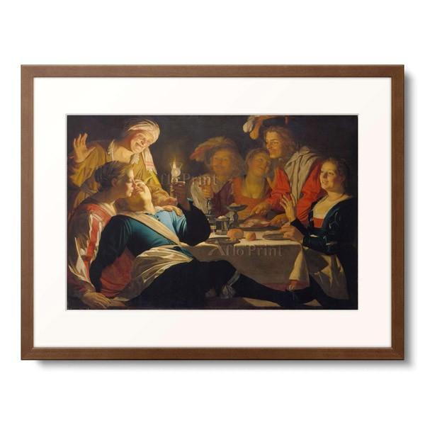 作家名:ヘラルト・ファン・ホントホルストArtist:Honthorst, Gerrit van 1590-1656 Imagetitle:Cheerful Gathering. 1622 Dimensions:130 x 195,6 cm...