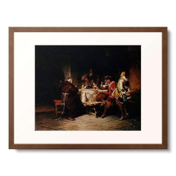 Artist:  Gaisser, Jakob Emanuel,1825-1899 Imagetitle:  Frohliche Zecher (Feldherren des 30- jahrigen Krieges und Monch) ...