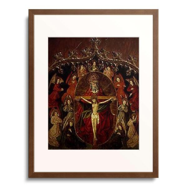 Artist:  Ingles, Jorge,15.Jahrh. Imagetitle:  Die hl.Dreifaltigkeit im Kreise von Engeln Location:  Madrid, Museo del Prado