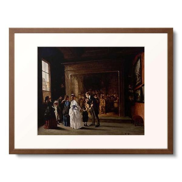 Artist:  Jernberg, August,1826-1896 Imagetitle:  Besucher vor Rembrandts Nachtwache Dimensions:  46 x 55,5 cm Location: ...