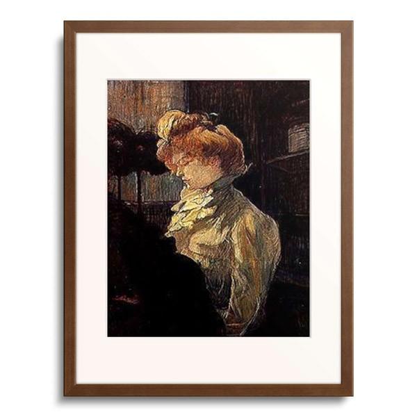 作家名： アンリ・ド・トゥルーズ＝ロートレック  ( 1864年 - 1901年 ) タイトル： モディスト（婦人帽子店員）、ルイーズ・ブルーエ嬢、通称ダンガン 国籍： フランス 所蔵： トゥールーズ・ロートレック美術館 ( フランス / ...