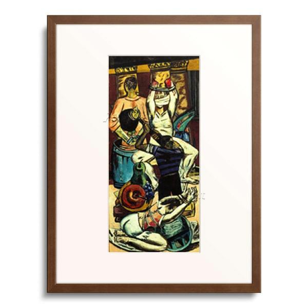 作家名： マックス・ベックマン  ( 1884年 - 1950年 ) 国籍： ドイツ ジャンル：  ドイツ表現主義　新即物主義　Artist:  Beckmann, Max,1884-1950 Imagetitle:  Triptychon...