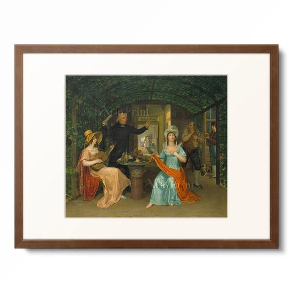 所蔵: ノイエ・ピナコテークバイエルン州立絵画コレクションArtist: Hummel, Johann Erdmann,1769-1852 Imagetitle: The Fermata (Gathering in an Itallian ...