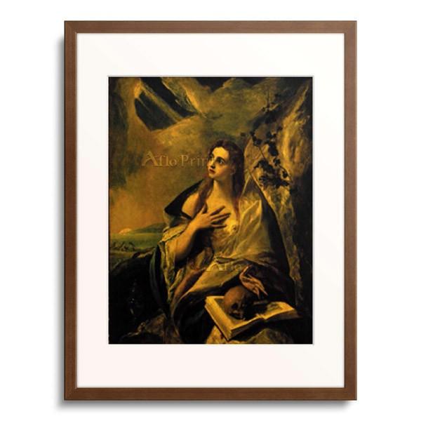 作家名： エル・グレコ  ( 1541年 - 1614年 ) タイトル : 悔悛するマグダラのマリア 国籍： ギリシャジャンル：  マニエリスム Artist:  Greco El (Dominikos Theotokopoulos),15...