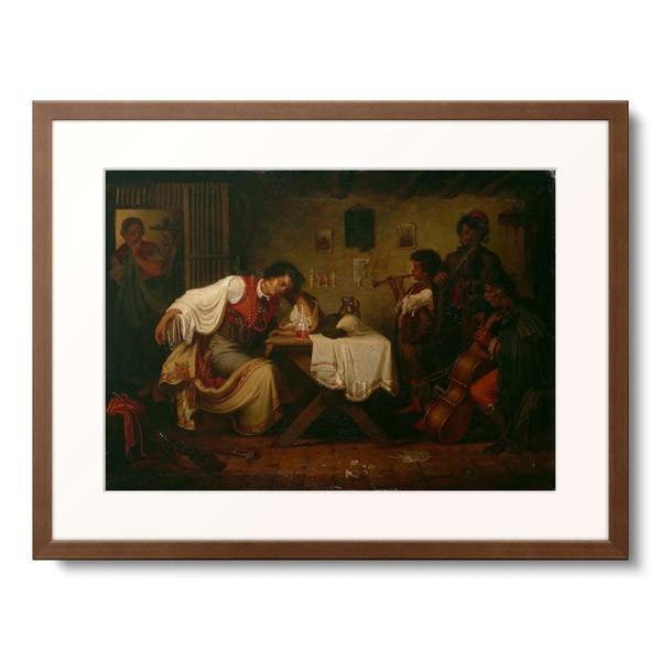 Artist:  Munkacsy, Mihaly,1844-1900 Imagetitle:  The sad Betyar. 1893. Location:  Budapest, Ungarische Nationalgalerie