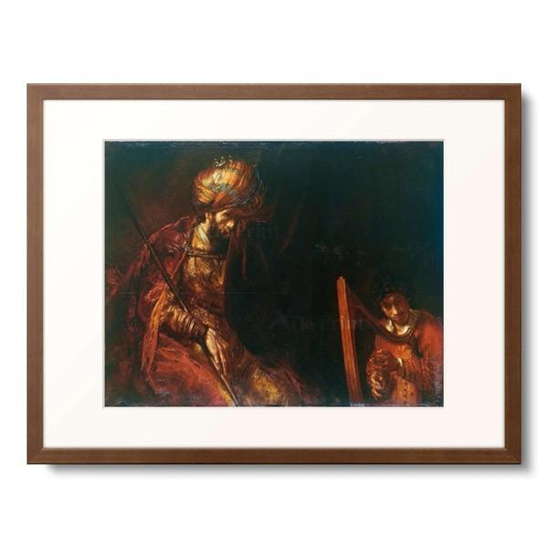 作家名:レンブラント・ファン・レイン  ( 1606年 - 1669年 ) 国籍:オランダ ジャンル:バロックArtist: Rembrandt van Rijn,1606-1669 Imagetitle:David playing on ...