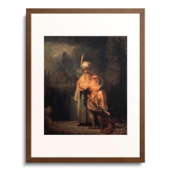 作家名： レンブラント・ファン・レイン  ( 1606年 - 1669年 ) 国籍： オランダ ジャンル　： バロックArtist:  Rembrandt van Rijn,1606-1669 Imagetitle:  David's Pa...