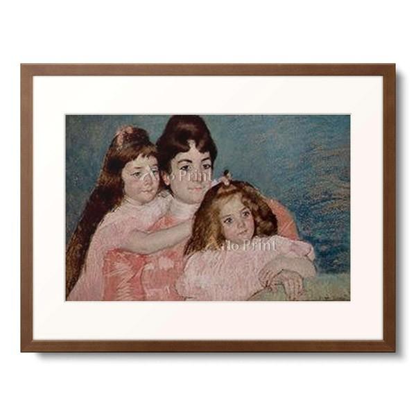 作家名:メアリー・カサット（1844年-1926年） 国籍:アメリカ ジャンル:印象派 Artist: Cassatt, Mary,1845-1926 Imagetitle:Madame A.F.Aude mit ihren beiden ...