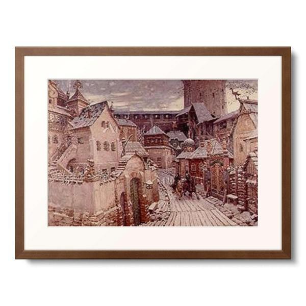 Artist:  Wasnezow, Apolinarij,1856-1933 Imagetitle:  Kuriere. Fruhmorgens im Kreml. 1913 Location:  Moscow, Tretyakov Ga...