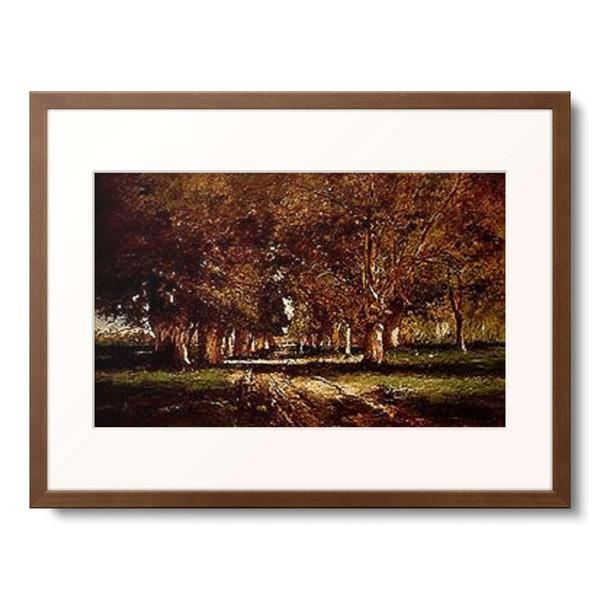 Artist:  Munkacsy, Mihaly,1844-1900 Imagetitle:  Allee in Colpach. 1886 Location:  Budapest, Ungarische Nationalgalerie