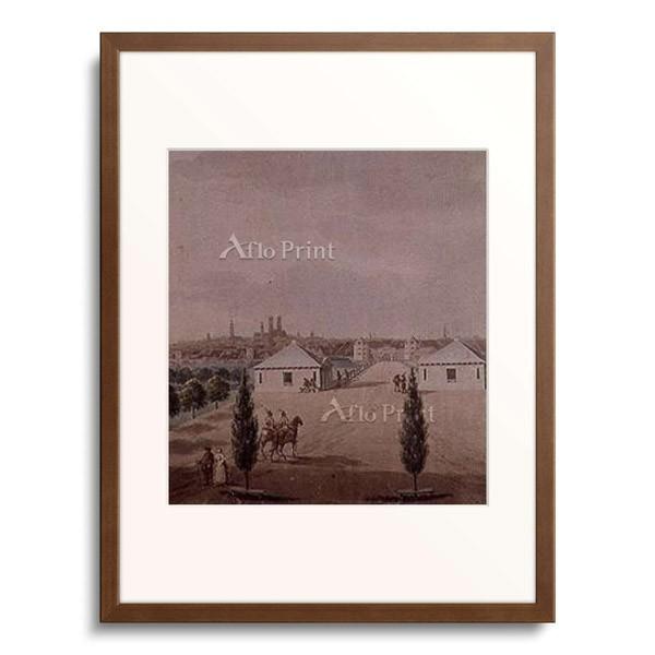 Artist:  Bollinger, Ferdinand (oder Franz Turn?) Imagetitle:  Projekt zur Neugestaltung der Isarstrase in Munchen. Um 18...