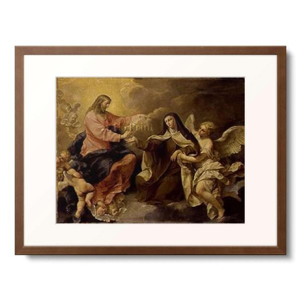 Artist:  Dal Sole, Giovan Giuseppe,1654-1719 Imagetitle:  Die Stigmatisierung der hl.Theresa. Dimensions:  103 x 135 cm ...