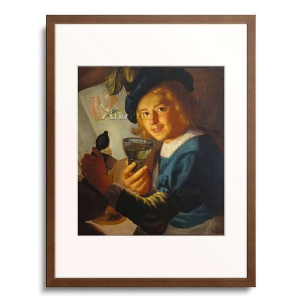 作家名:ヘラルト・ファン・ホントホルストArtist:Honthorst, Gerrit van 1590-1656 Imagetitle:Young drinker. Dimensions:62 x 54 cm. Medium:on oa...