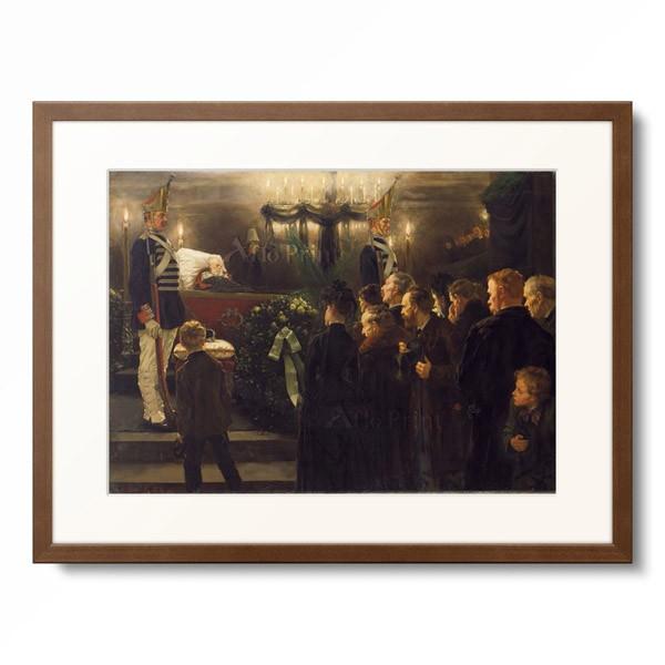 所蔵: ノイエ・ピナコテークバイエルン州立絵画コレクションArtist: Kampf, Arthur,1864-1950 Imagetitle: Public Viewing of the Corpse of Kaiser Wilhelm ...