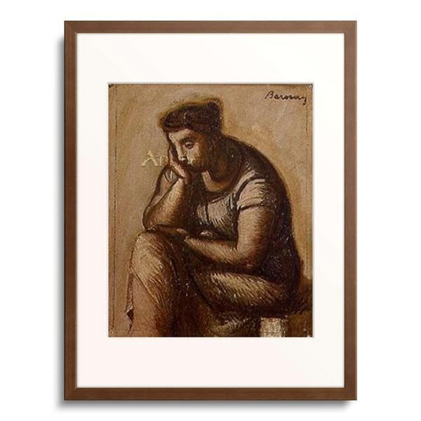 Artist:  Barcsay, Jeno,1900 - Imagetitle:  Reflective woman. Location:  Privatbesitz Ungarn