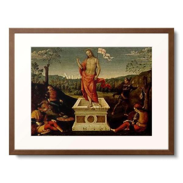 作家名 :ペルジーノ  ( 1450年頃 - 1523年 ) 国籍 :イタリア ジャンル :ルネサンス　フィレンツェ派Artist: Perugino (Schule) Imagetitle:The Resurrection of Chri...