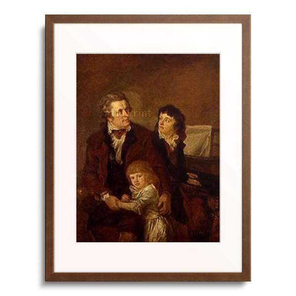 Artist:  Edlinger, Johann Georg,1741-1819 Imagetitle:  Buchhandler Strobl und seine Kinder. Gegen 1790. Dimensions:  140...