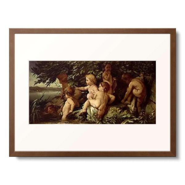 作家名:アンゼルム・フォイエルバッハドイツの画家新古典主義Artist: Feuerbach, Anselm,1829-1880 Imagetitle:Badende Kinder. 1863/1864. Dimensions: 74,6 ...
