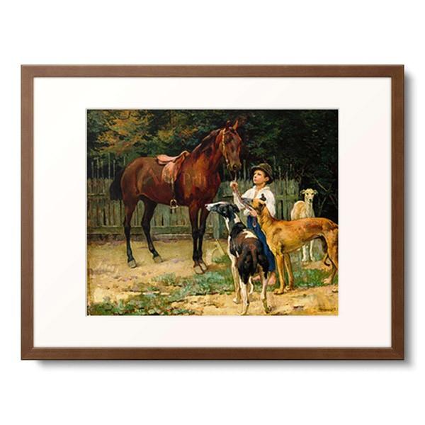 Artist:  Vaszary, Janos,1867-1939 Imagetitle:  Vor der Hetzjagd. Location:  Budapest, Ungarische Nationalgalerie