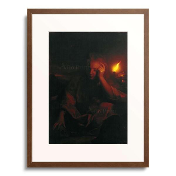 Artist:  Schalcken, Godfried,1643-1706 Imagetitle:  The Penitent Magdalene. Location:  Bayer.Staatsgemaldesammlungen