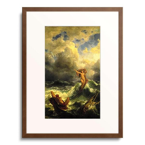 Artist:  Preller d.A., Friedrich,1804-1878 Imagetitle:  Leucothea and Ulysses. 1863 Dimensions:  158 x 96 cm. Medium:  O...