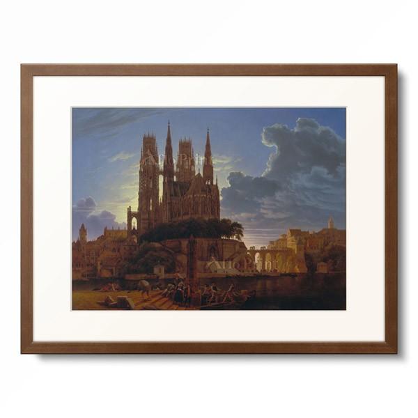所蔵: ノイエ・ピナコテークバイエルン州立絵画コレクションArtist: Schinkel, Karl Friedrich,1781-1841 Imagetitle: Dom uber einer Stadt. Nach 1813. (Ko...