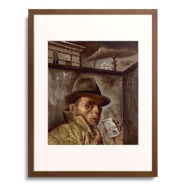 Artist:  Nusbaum, Felix,1904-1944 Imagetitle:  Selbstbildnis mit Judenpas. 1943. Dimensions:  56 x 49 cm Location:  Osna...