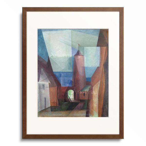 Artist: Feininger, Lyonel,1871-1956 Imagetitle: Der Grutzturm in Treptow. Dimensions: 101,3 x 81 cm. Medium: On Canvas L...