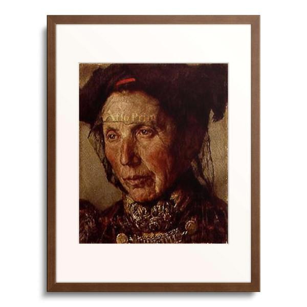 Artist:  Schildknecht, Georg,1850 -(?) Imagetitle:  Alte Bauerin aus Dachau. Location:  Bayer.Staatsgemaldesammlungen