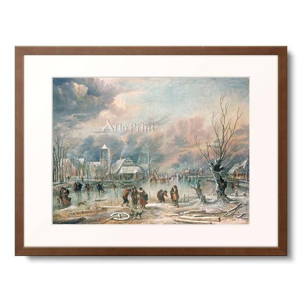 Artist:  Neer, Aert van der,1603/04-1677 Imagetitle:  Winter landscape. Dimensions:  97 x 128 cm. Medium:  Oil Location:...