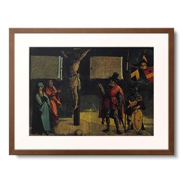 Artist:  Meister von Messkirch,1500-1543 Imagetitle:  Kreuzigung Christi, mit Johannes und Maria, sowie einem Stifter. L...