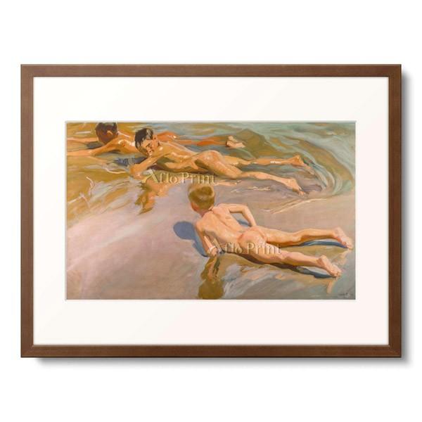 Artist:  Sorolla, Joaquin,1863-1923 Imagetitle:  Nackte Knaben am Strand. Location:  Madrid, Cason del Buen Retiro