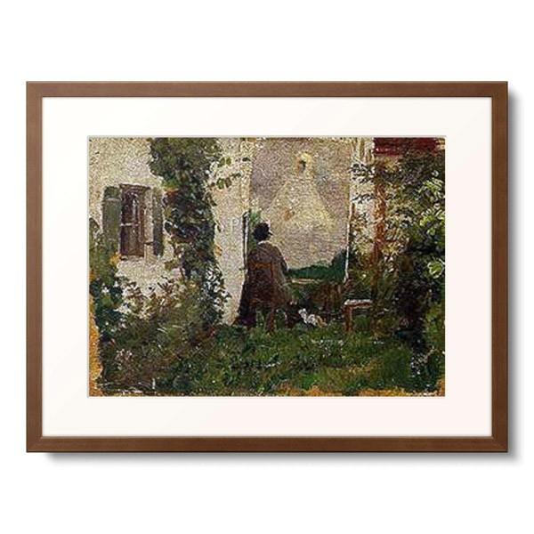 Artist:  Kirchner, Eugen,1865-1938 Imagetitle:  Maler im Grunen. Dimensions:  14,5 x 20 cm Medium:  wood Location:  Baye...