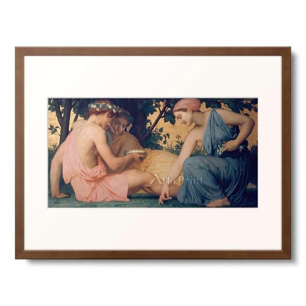 作家名:ウィリアム・アドルフ・ブグロー国籍:フランスジャンル :アカデミック美術　アカデミック絵画Artist: Bouguereau, William Adolphe,1825-1905 Imagetitle:Spring. 1858. ...