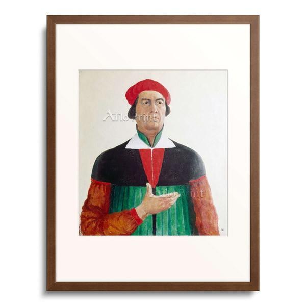 作家名:カジミール・マレーヴィチロシアの作家抽象絵画ロシア・アヴァンギャルドArtist: Malewitsch, Kasimir,1878-1935 Imagetitle:Selbstbildnis 1933. Dimensions: 7...