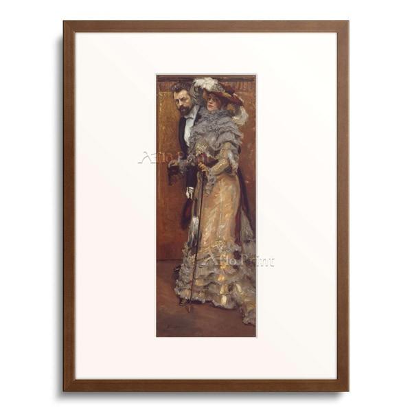 作家名:マックス・スレフォークト (1868年-1932年)国籍:ドイツ ジャンル:印象派 Artist: Slevogt, Max,1868-1932 Imagetitle:Bal pare - Self-portrait with wi...