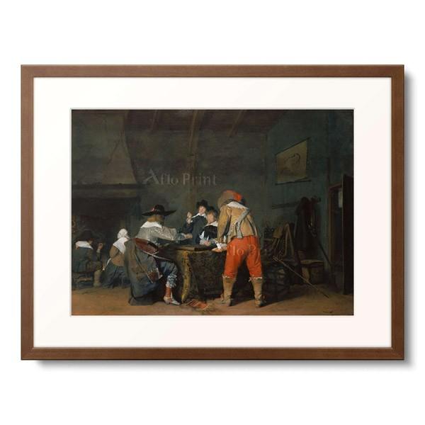作家名:ヘラルト・テル・ボルフArtist:Borch, Gerard ter,1617-1681Imagetitle:The Tric-trac players. About 1635 所蔵:Bremen, Kunsthalle
