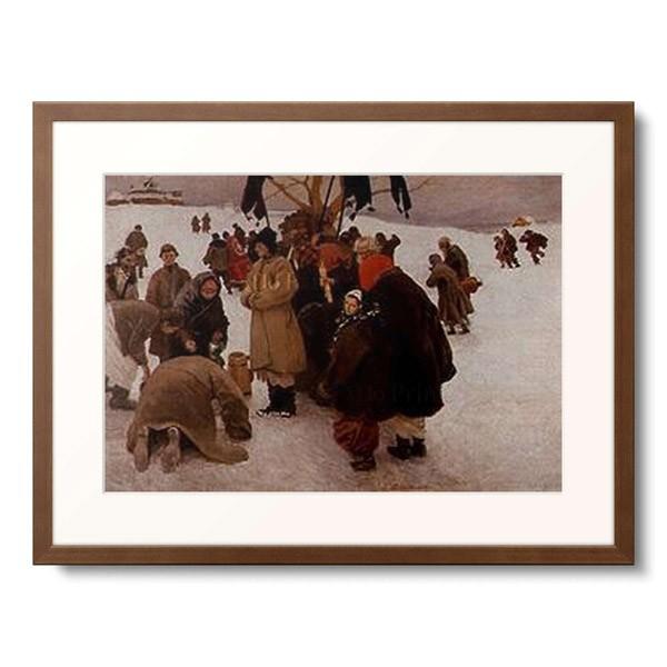 Artist:  Axentowicz, Teodor,1859-1938 Imagetitle:  Orthodoxes Kirchenfest(Swieto Jordanu) 1895. Dimensions:  150 x 225 c...