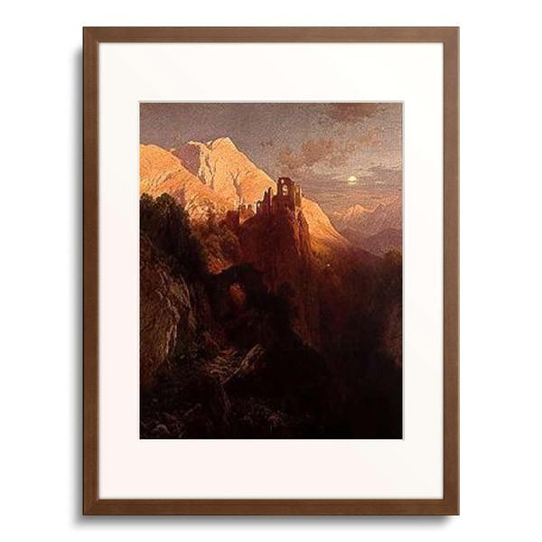 Artist:  Waagen, Adalbert von,1833-1898 Imagetitle:  Die Ruine Kuhbach bei Bozen. 1883. Dimensions:  227 x 182 cm. Mediu...