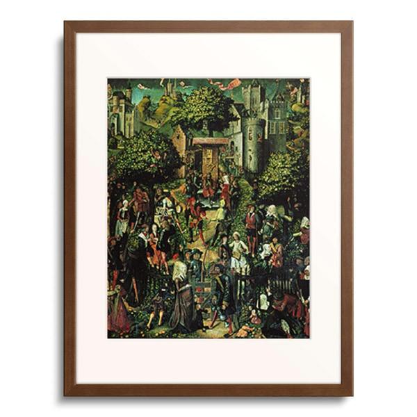 Artist:  Meister, Frankfurter,1460-1533 Imagetitle:  Schutzenfest im Gildehof. Dimensions:  176 x 142 cm. Medium:  wood ...