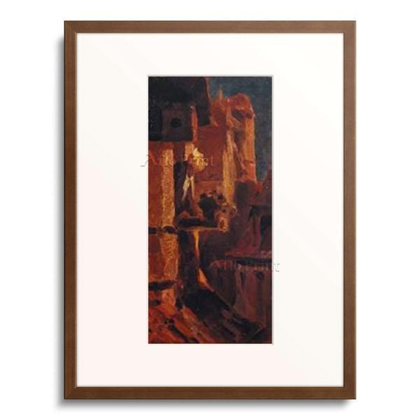 作家名:カール・シュピッツヴェーク  ( 1808年 - 1885年 ) 国籍:ドイツ ジャンル:ドイツロマン主義  Artist: Spitzweg, Carl,1808-1885 Imagetitle:Wo brennt`s? Um 1...