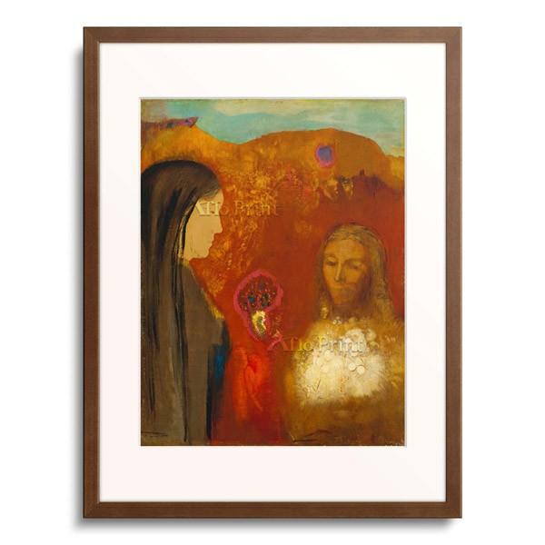 作家名:オディロン・ルドン  ( 1840年 - 1916年 ) 国籍:フランスの画家 ジャンル:象徴主義  年代:19世紀 Artist: Redon, Odilon,1840-1916 Imagetitle:Christ and the...