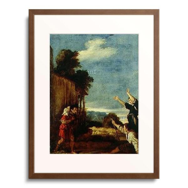 Artist:  Fet(t)i, Domenico,1589(?)-1623 Imagetitle:  Das Gleichnis vom verlorenen Schaf. Dimensions:  60,5 x 44,5 cm Med...