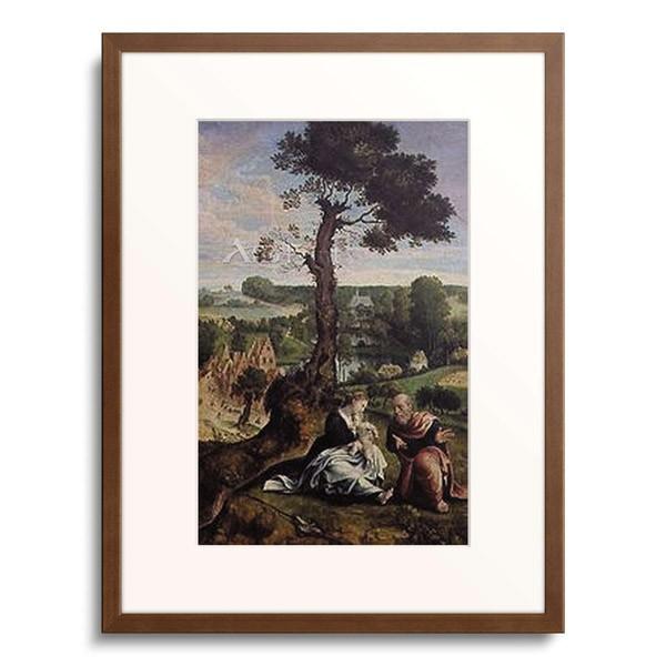 Artist:  Coecke van Aelst, Pieter (I.),1502-1550 Imagetitle:  Die Ruhe auf der Flucht nach Agypten. Um 1534/1540. Dimens...