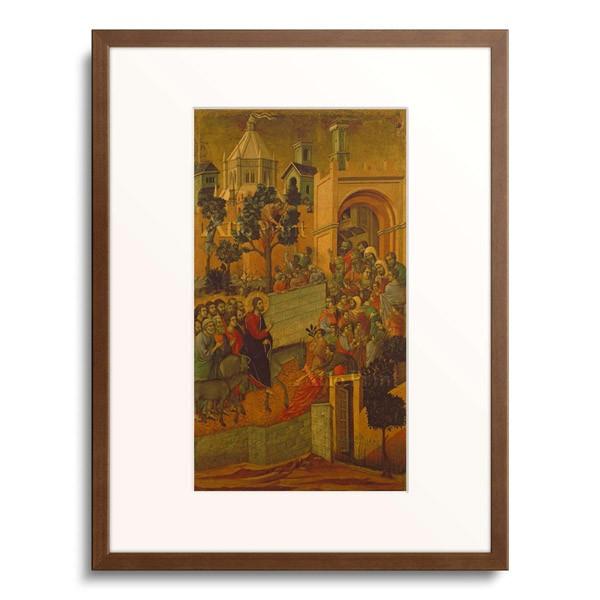 作家名:ドゥッチョ・ディ・ブオニンセーニャ  （1255年頃 - 1319年） タイトル:受難伝　キリストのエルサレム入城（《マエスタ》の裏面より）国籍:イタリア ジャンル:ゴシック期シエナ派 Artist: Duccio di Buoni...