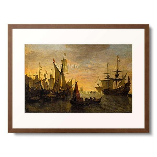 Artist:  Verschuier, Lieve,1630(?)-1686 Imagetitle:  Schiffe vor Anker. Location:  Bayer.Staatsgemaldesammlungen