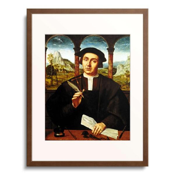 Artist:  Massys, Quinten,1465/66-1531 Imagetitle:  Portrait eines Notars. Dimensions:  79 x 65 cm. Medium:  Oil/Wood Loc...