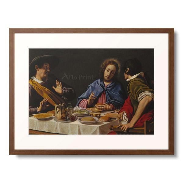 Artist:  Rosselli, Matteo,1578-1650 Imagetitle:  Christ and the Disciples at Emmaus. Dimensions:  81 x 116 cm Medium:  O...
